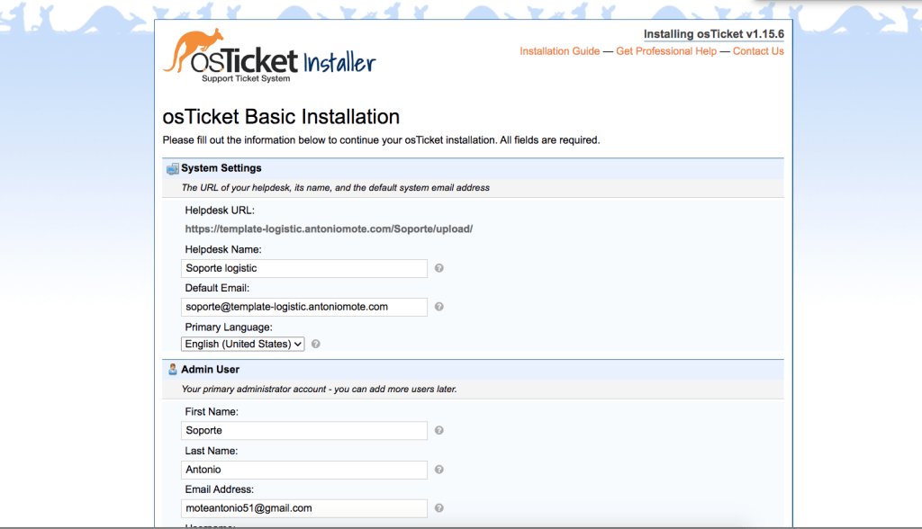 Como descargar, instalar, configurar osticket mesa de ayuda gratuita 2025